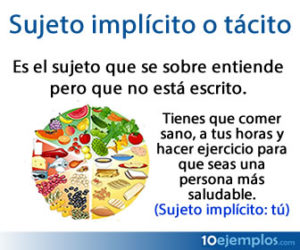 Ejemplos de sujeto implícito